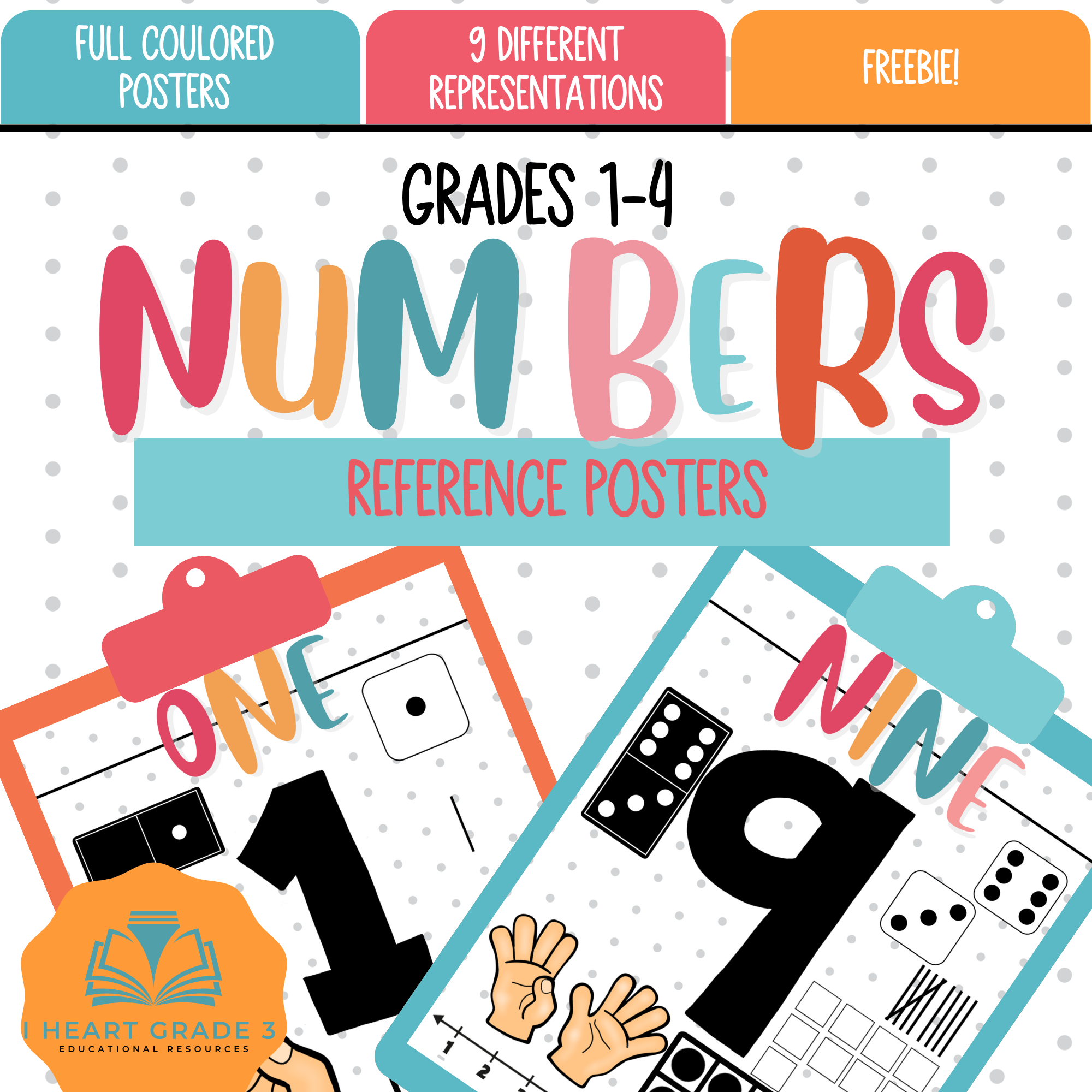 Number Posters: 1-10 - TeachersTrading.com