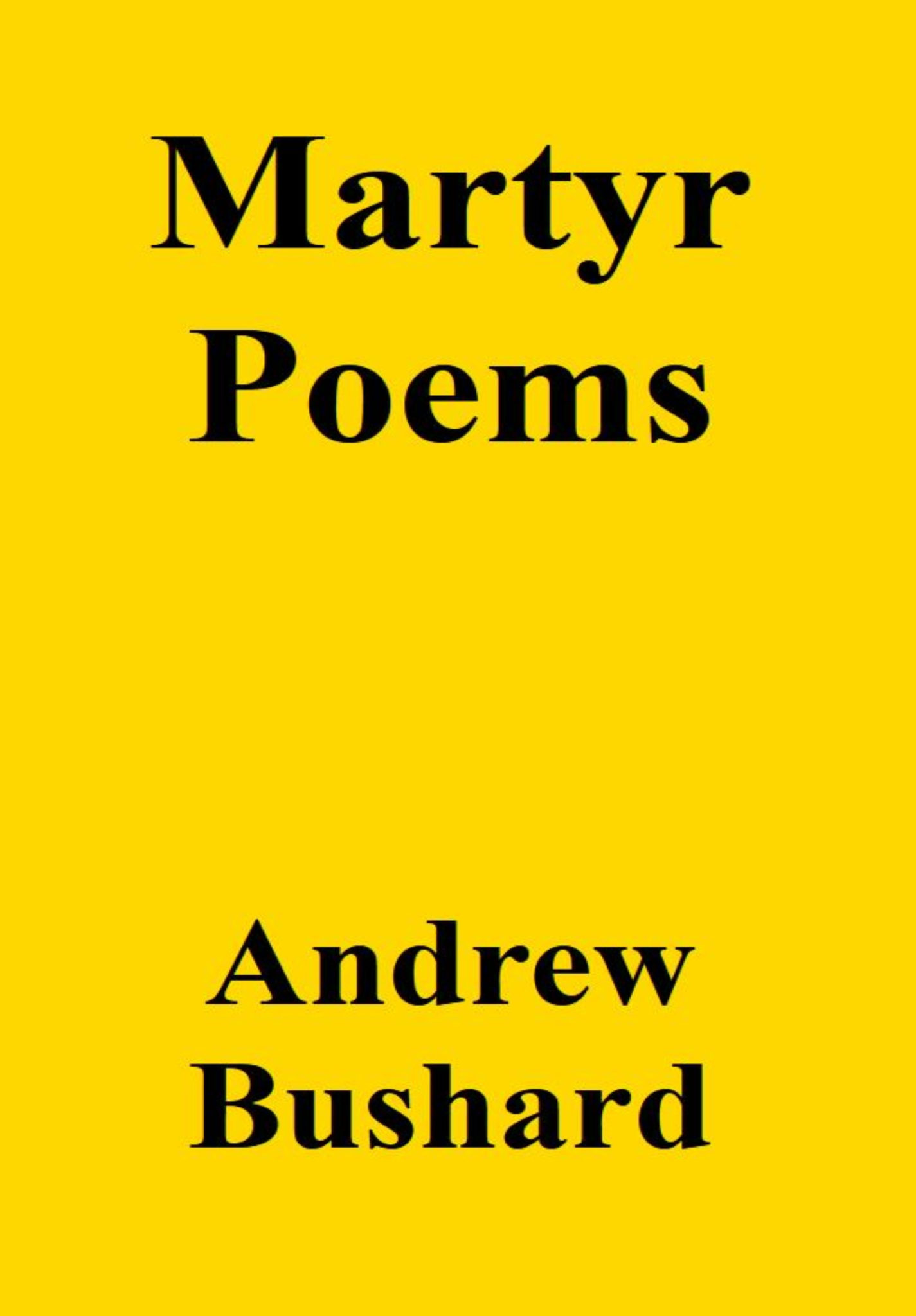 Martyr Poems - TeachersTrading.com