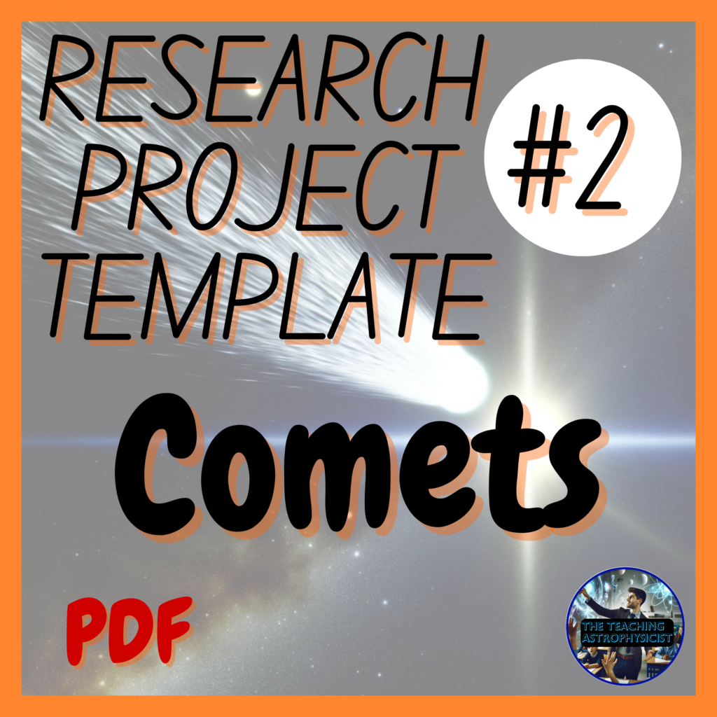 Comets | Science Research Project Template #2 Astronomy / Astrophysics ...