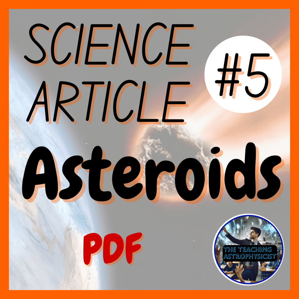Asteroids Science Article #5 | Science Reading / Literacy ...