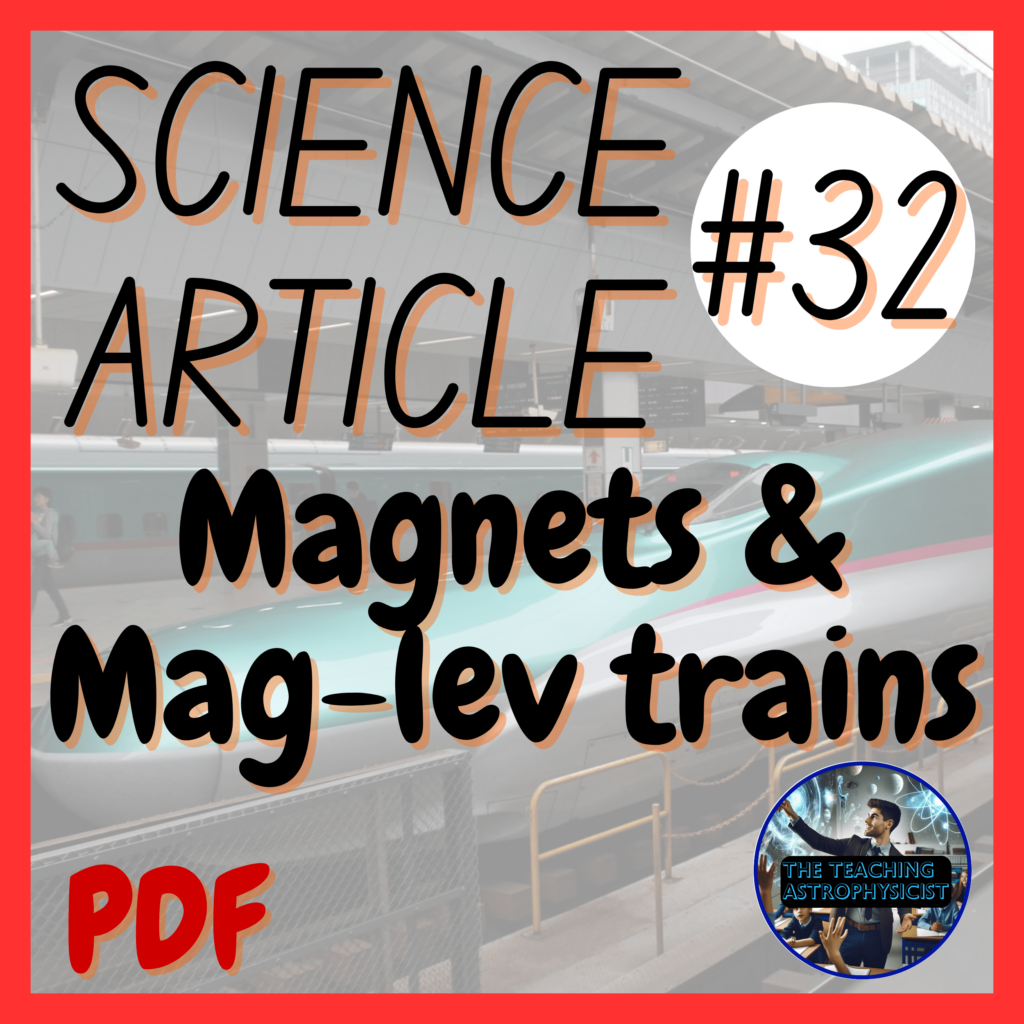 Magnets & Mag-lev Trains Science Article #32 | Physics Reading ...