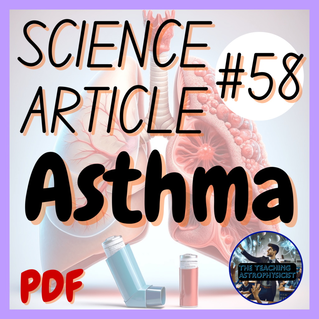 Asthma Science Article #58 | Health / Medicine Reading / Literacy ...