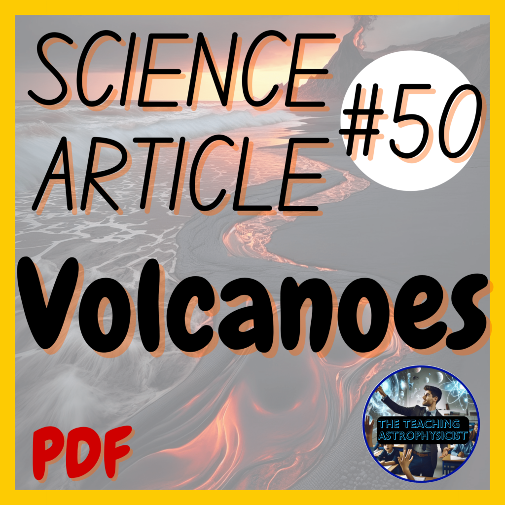 Volcanoes Science Article #50 | Earth Science Reading / Literacy ...