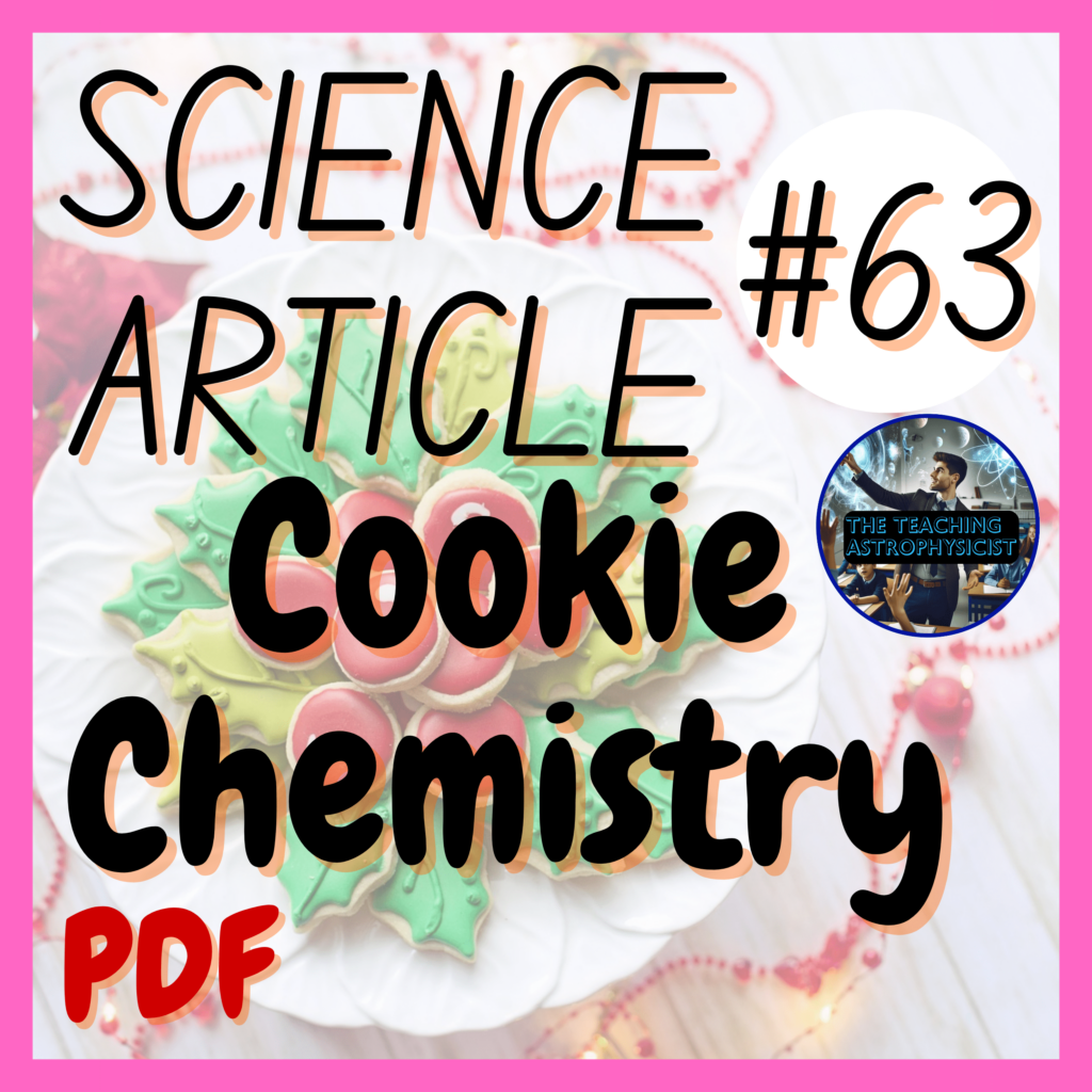 Cookie Chemistry Science Article #63 | Holiday / Seasonal Reading ...