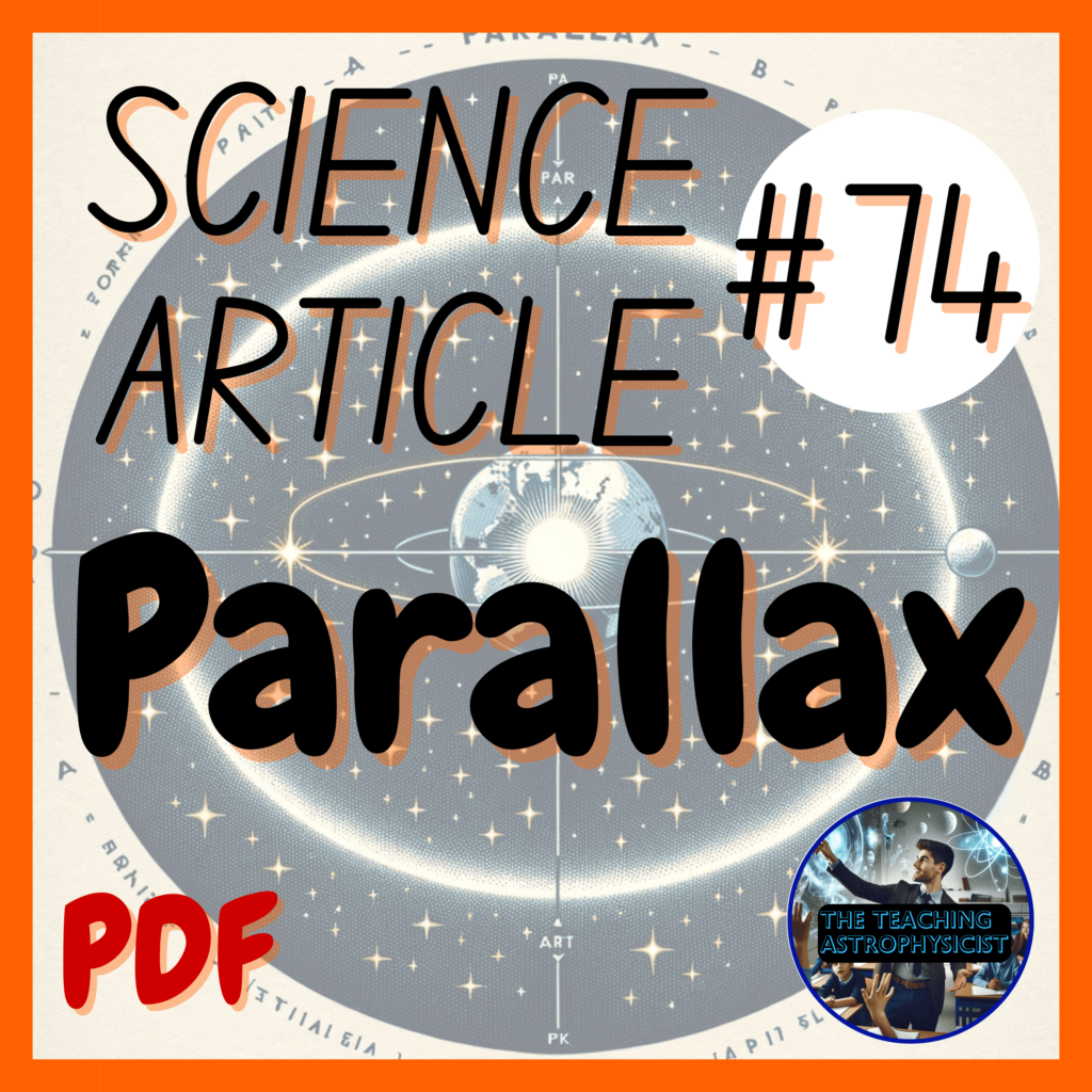 Parallax | Science Article #74 | Astronomy / Astrophysics Reading ...