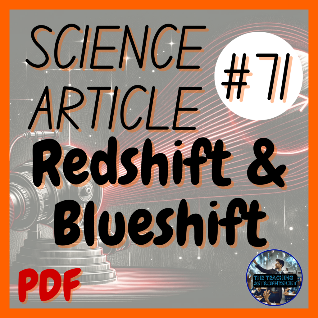 Redshift & Blueshift | Science Article #71 | Astronomy / Astrophysics ...