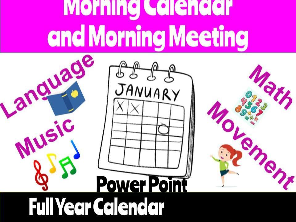 Morning Calendar With Language and Math - TeachersTrading.com