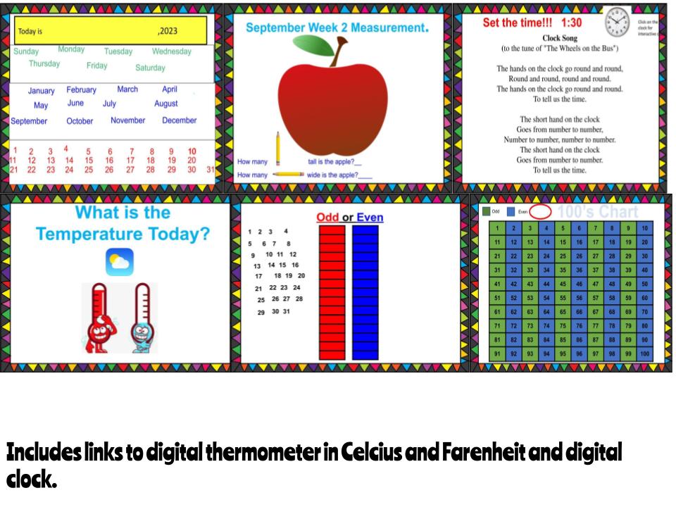 Morning Calendar With Language and Math - TeachersTrading.com