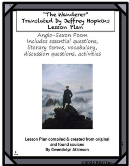 "The Wanderer" Anglo-Saxon Poetry Study Guide / Lesson Plan ...