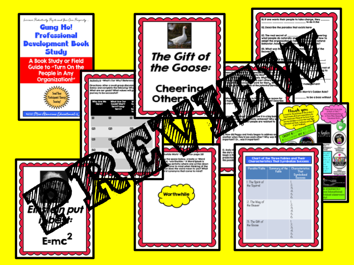 Professional Development: Gung-Ho! Leadership Book Study or Field Guide ...