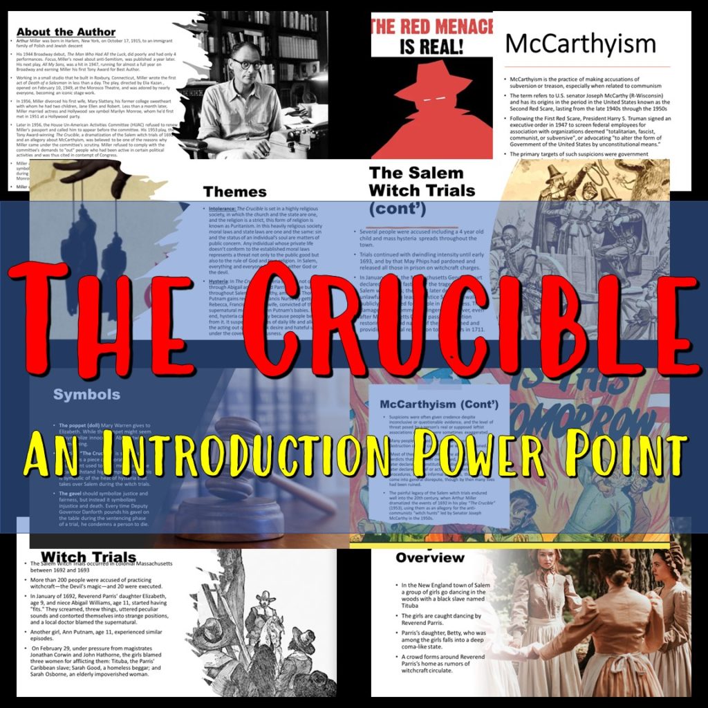 The Crucible Introduction Power point - TeachersTrading.com