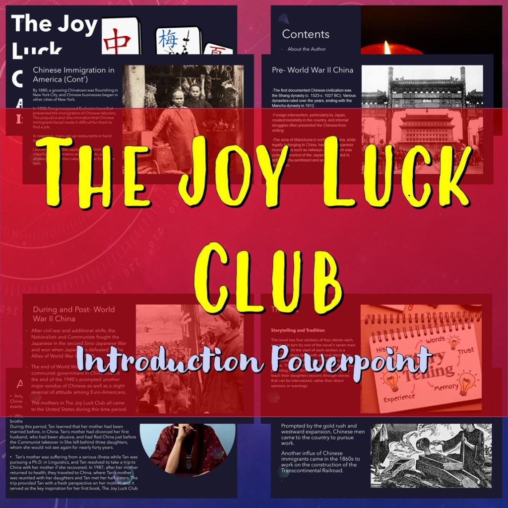 The Joy Luck Club Introduction Power Point - TeachersTrading.com