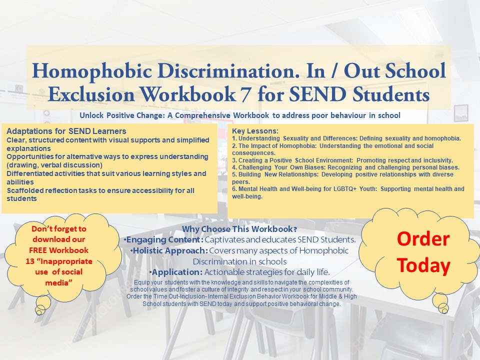 In / Out School Suspension Workbook 7. Homophobic Discrimination ...
