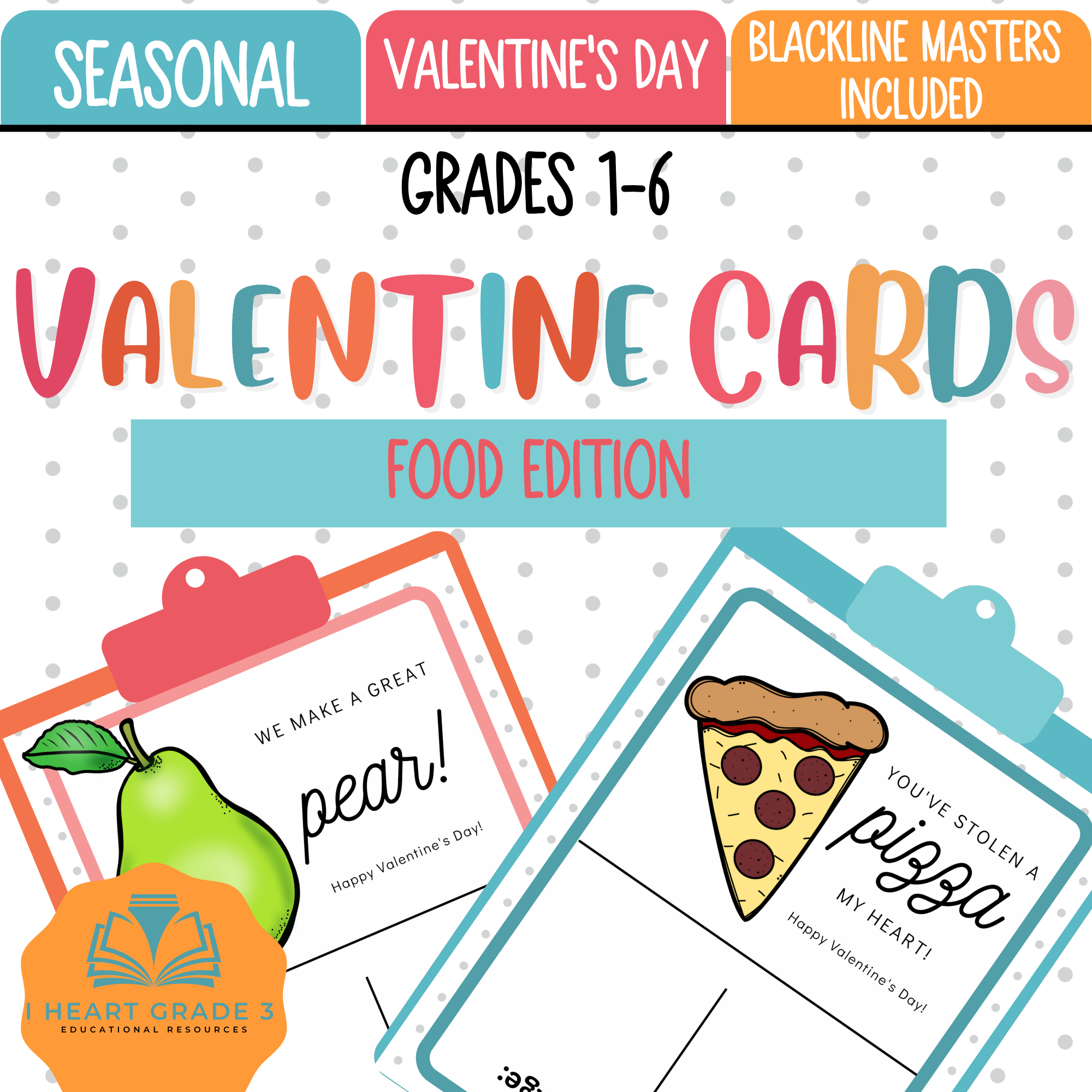 Valentine Cards: Food Edition - TeachersTrading.com