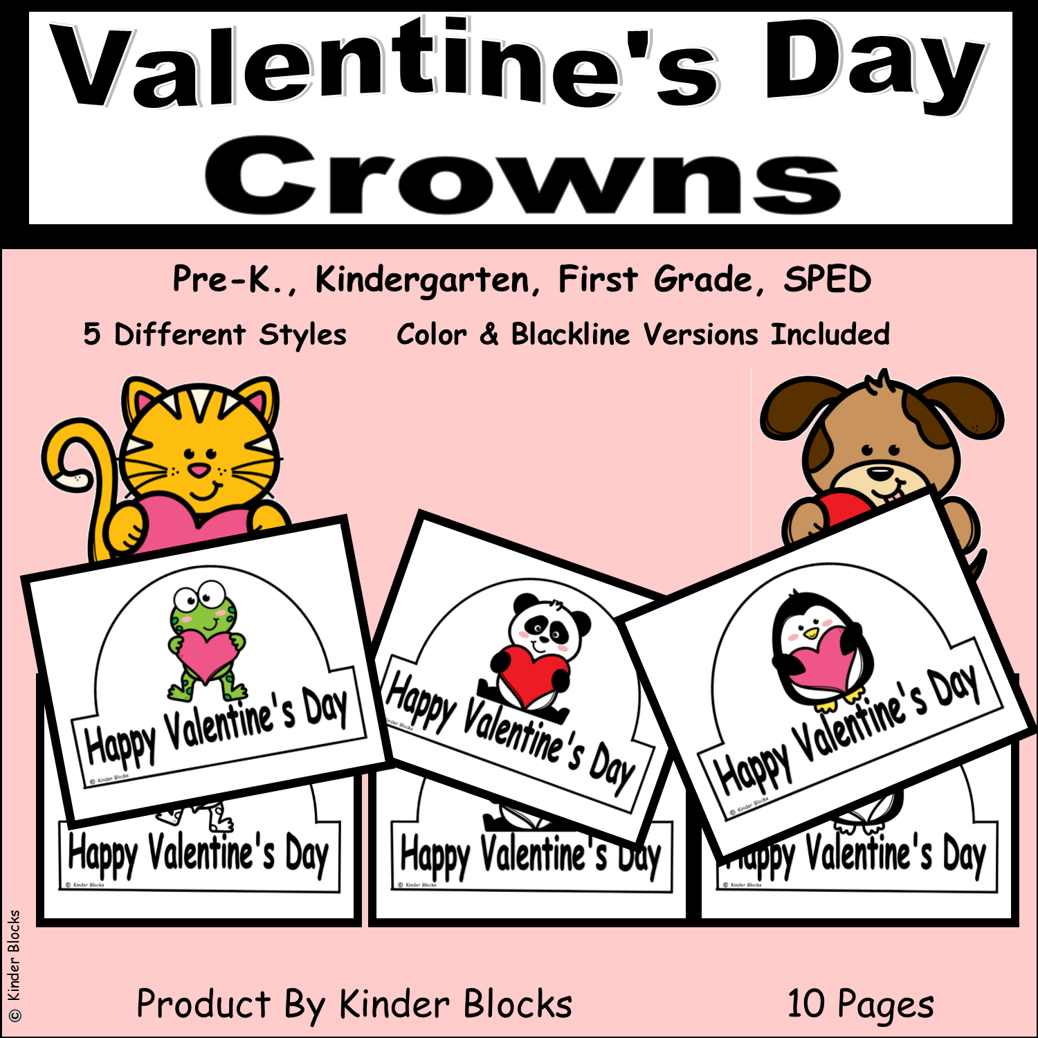 Valentine's Day Crowns - TeachersTrading.com