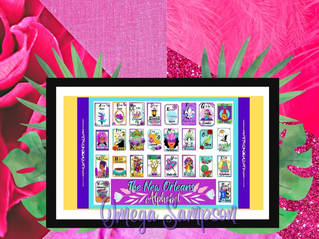 New Orleans Louisiana Alphabet Poster - TeachersTrading.com